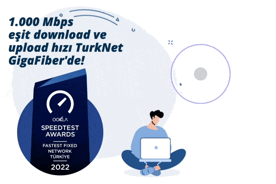 1000 Mbps İnternet - Taahhütsüz — Turknet